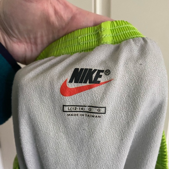 Vintage | Shorts | Vintage 9s Nike Neon Green Dri Fit Shorts Orange Tag Large Sports Green ...